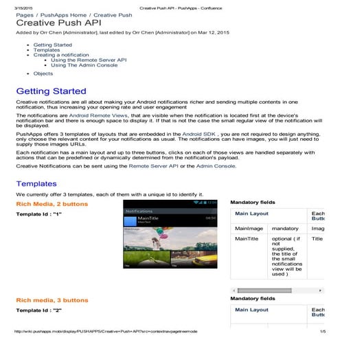 PushApps - Creative Push API | PDF
