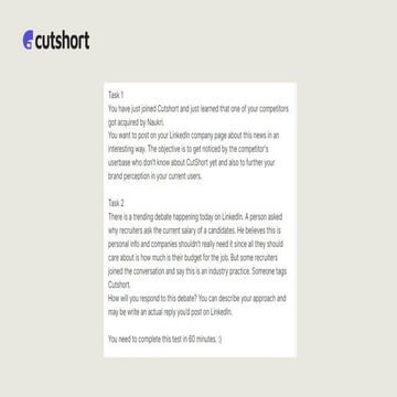 Cutshort Assignment | PDF