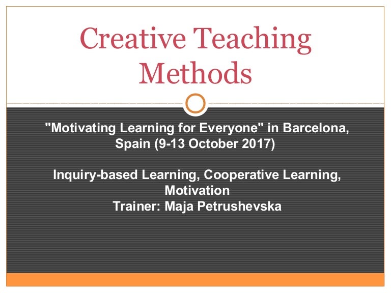 Creative teaching methods_erasmus+
