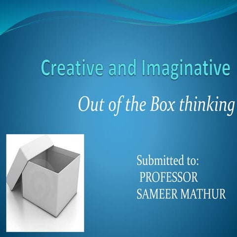 Creative thinking 2 | PPTX