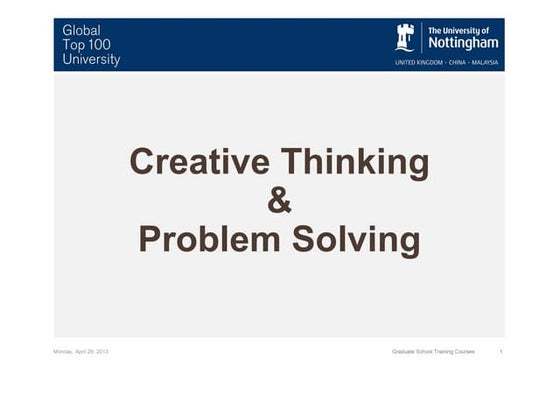 Day 33 creative thinking skill | PDF