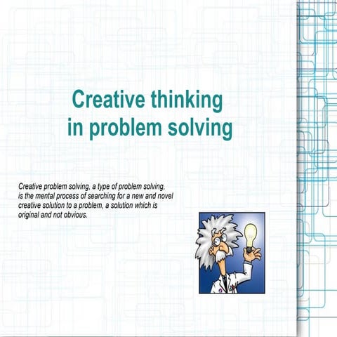 Creative thinking in_problem_solving | PPT
