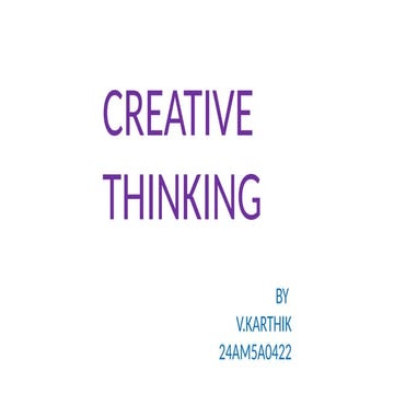 Creative Thinking Ppt Pptx Creative Thinking Ppt Pptx