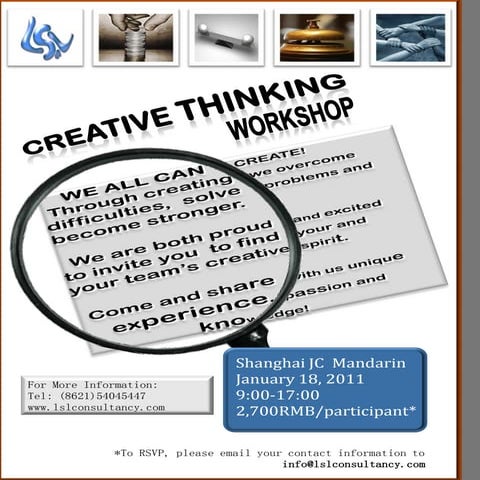 Creative Thinking Public Workshop | PDF