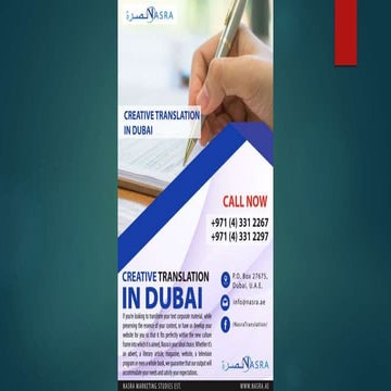 Creative translation in dubai | PPTX