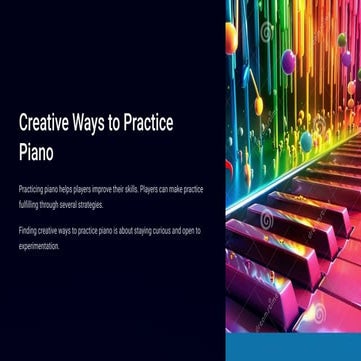 How to practice piano every day | PPTX
