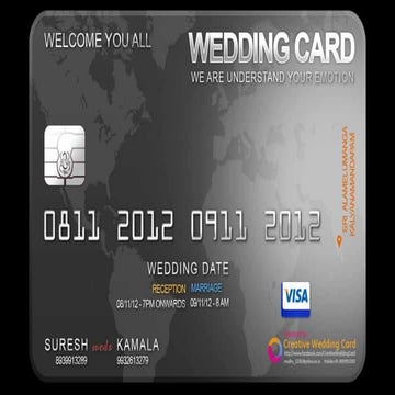 Creative wedding card | PPT