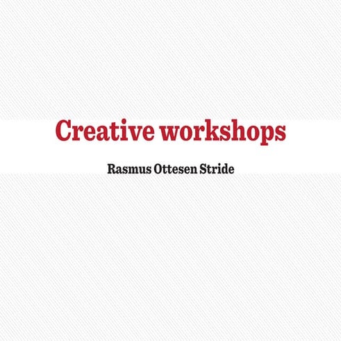 Creative workshops pitch number 2 | PDF