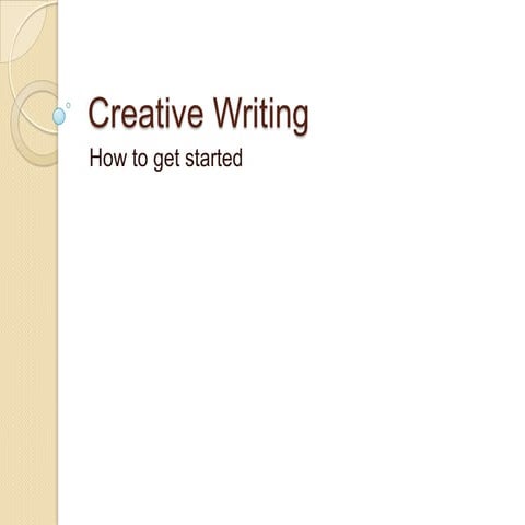 Creative Writing | PPTX