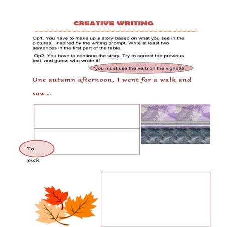 Creative writing- Fall | DOC | Screenwriting | Content Production