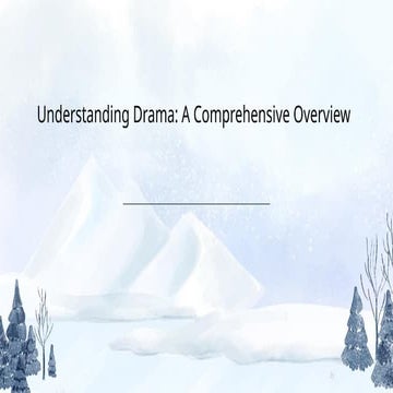 Creative Writing: Drama and its forms, techniques, and literary devices ...