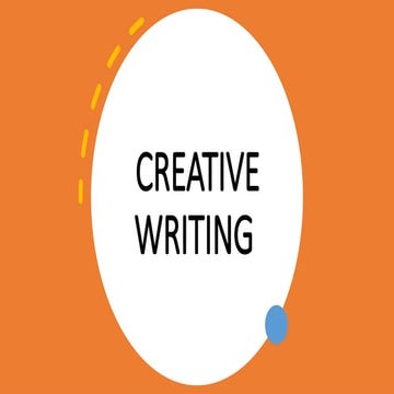 Creative Writing ENGLISH LANGUAGE PART 1 | PPTX