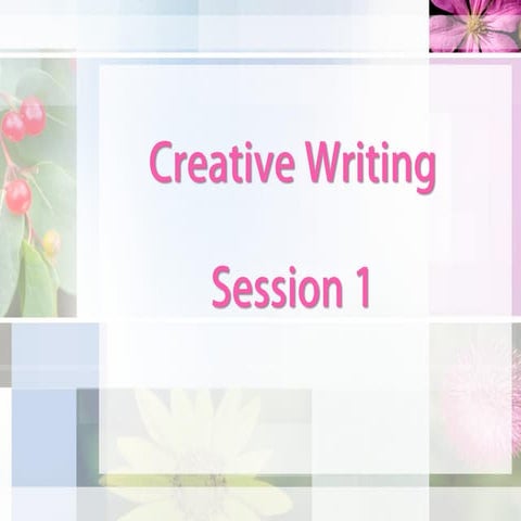 Creative Writing: Poetry | PDF