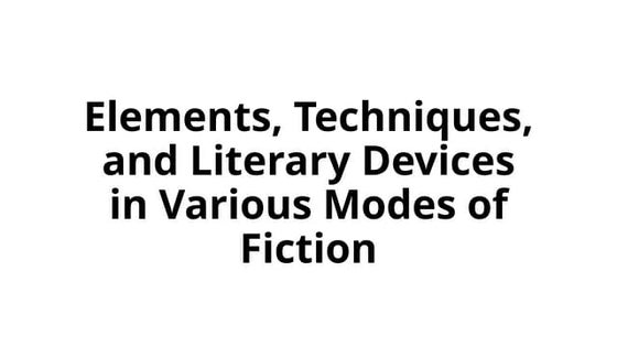 Elements of a Short Story for grade 9 | PPT