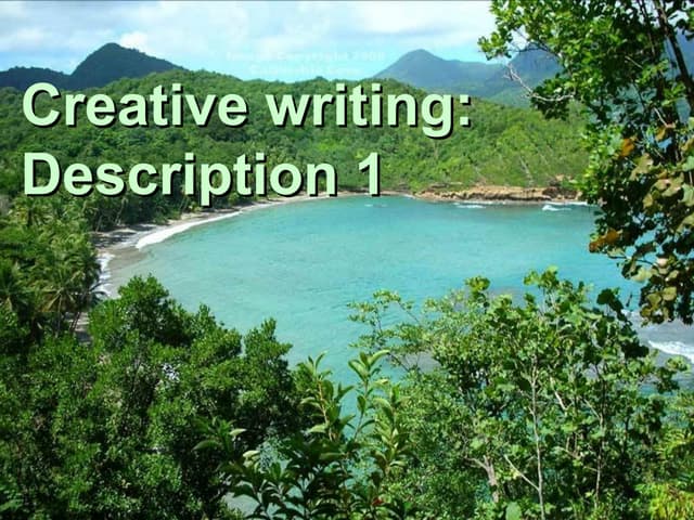 Introduction to descriptive writing | PPSX