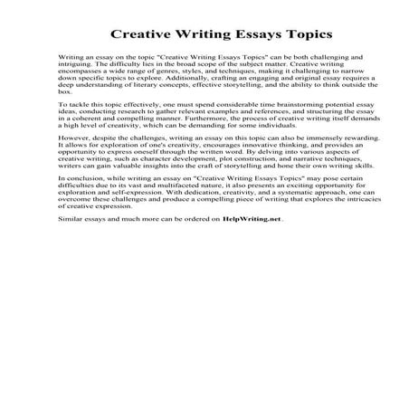 Imaginative Writing Essay.pdf