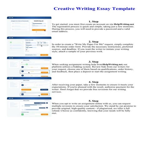 Creative Writing Essay Template | PDF