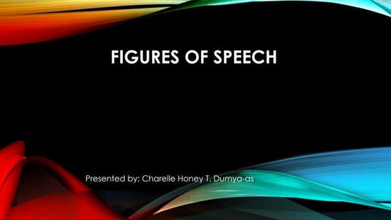 Figures of Speech | PPTX | Poetry | Books and Literature