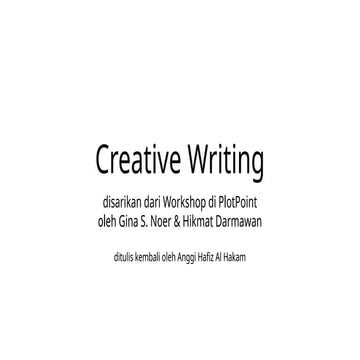 Creative Writing Plotpoint Workshop 2012 Pptx
