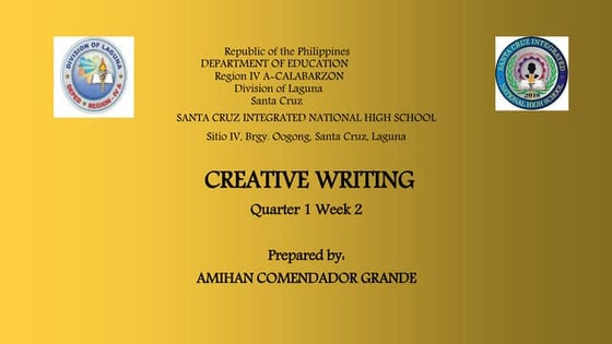Creative Writing Module 3 .pptx