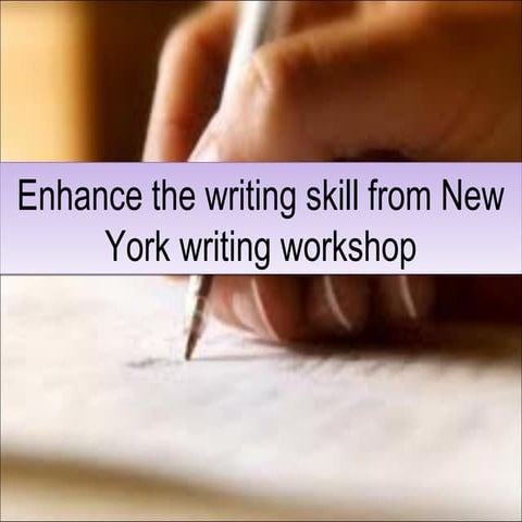 Creative Writing Workshop | PPT