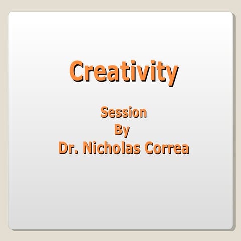Creativity | PPT