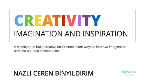 THE POWER OF CREATIVITY AND THE IMAGINATION | PPT