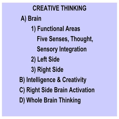 Creativity from Creative Visuals | PPT