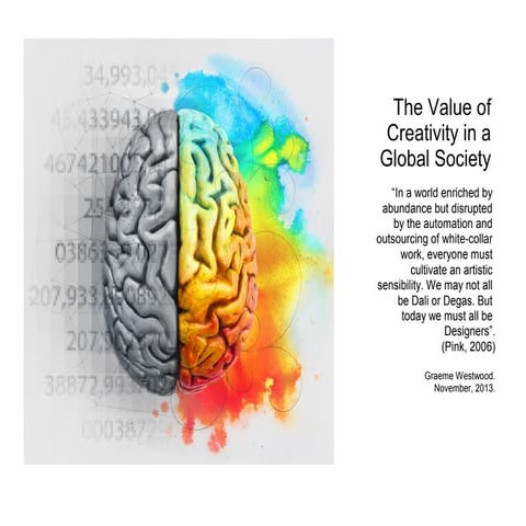 The Value of Creativity in a Global Society. | PPT