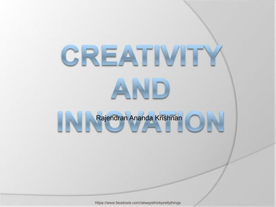 creativity and innovation in entrepreneurship | PPT