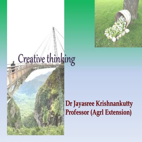 Creativity | PPTX | Games and Puzzles | Hobbies & Interests