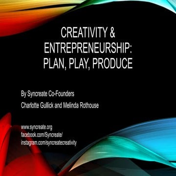 Creativity & Entrepreneurship | PPTX