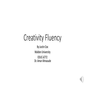 Creativity fluency | PPT