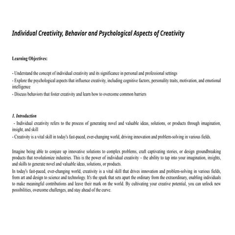 Unlocking Creativity and Innovation: Skills for Problem Solving and ...