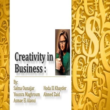 Creativity in business | PPTX