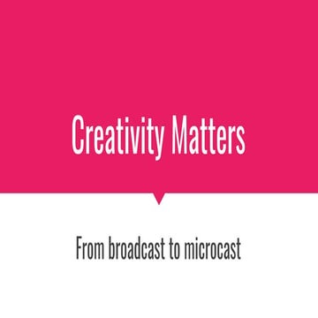 Creativity matters | PPT