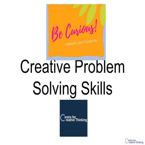 Creative Problem Solving Skills | PPT