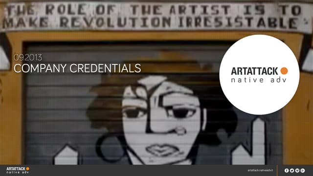 ARTATTACK native adv – Company Credentials Sep 2013 | PPT ARTATTACK native adv – Company Credentials Sep 2013 | PPT