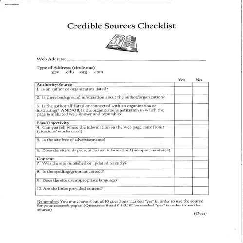 Credible sources | PDF