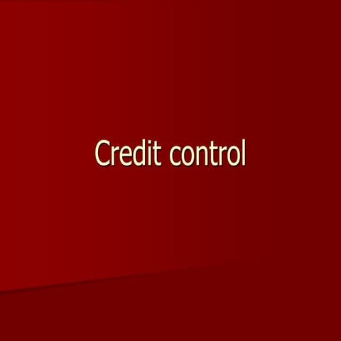 Credit-control.ppt