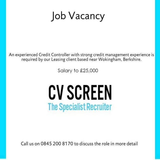 Credit Controller Jobs in Wokingham from CV Screen | PDF | Careers