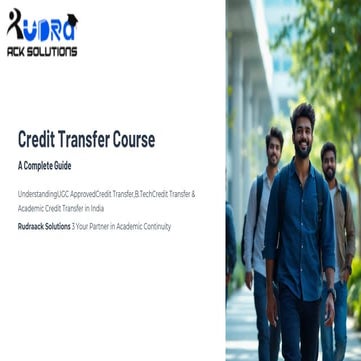 What is a Credit Transfer Course and how does it work? | PDF