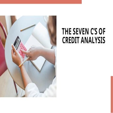 Credit analysis.pptx Master of Business Administration | PPTX