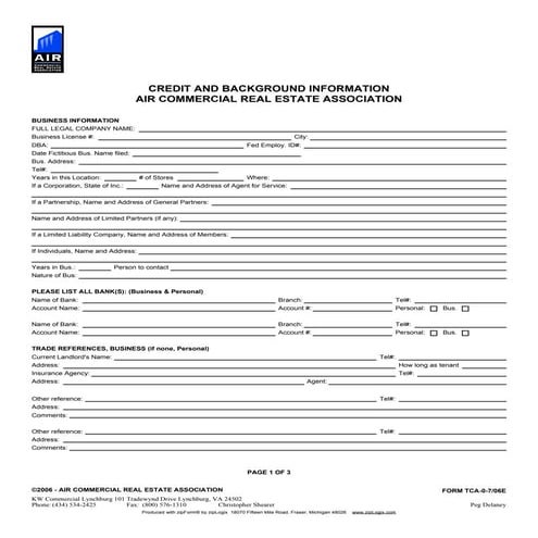 Credit and background info | PDF