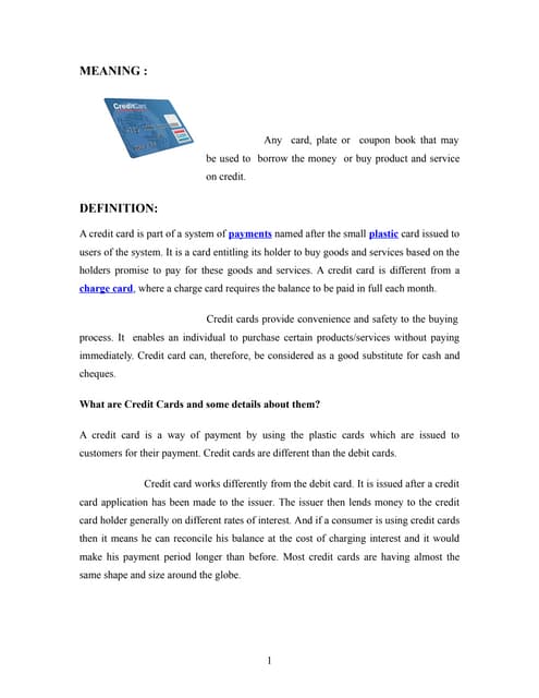 Credit Card Comparison Worksheet | PDF