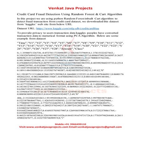 Credit Card Fraud Detection Using Random Forest And Cart Algorithm Pdf 2573