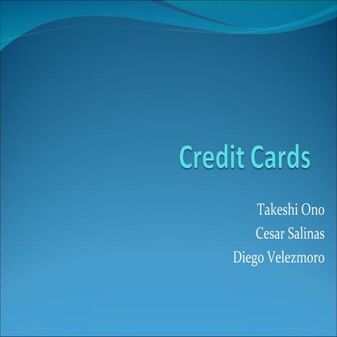 Credit cards | PPT | Credit Cards | Personal Debt