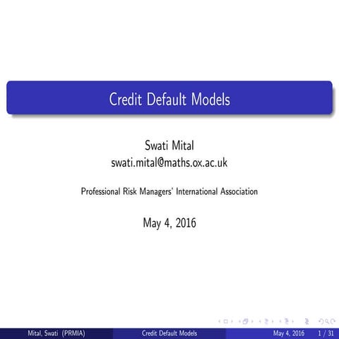 Drsk bloomberg deafult risk | PDF