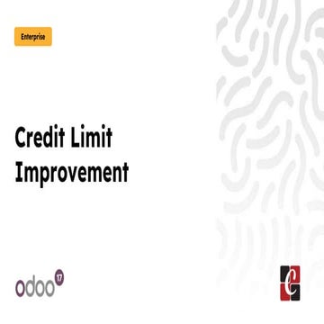 Credit limit improvement system in odoo 17 | PPT