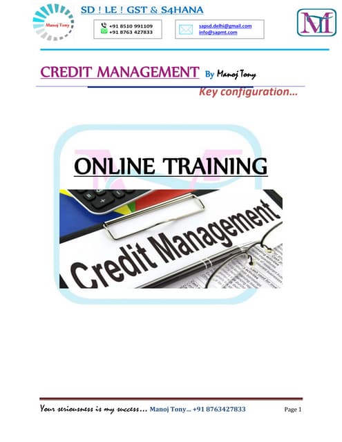 Credit management (Documented Credit Decision.docx | Business ...